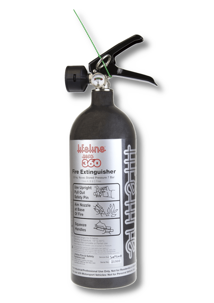Mobile & Hand-Held Fire Suppression Systems for Motorsport | Lifeline